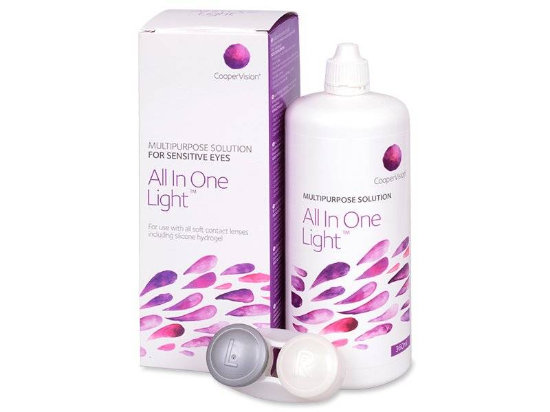 All In One Light Contact Lens Solution 360 Ml Alensa Uk
