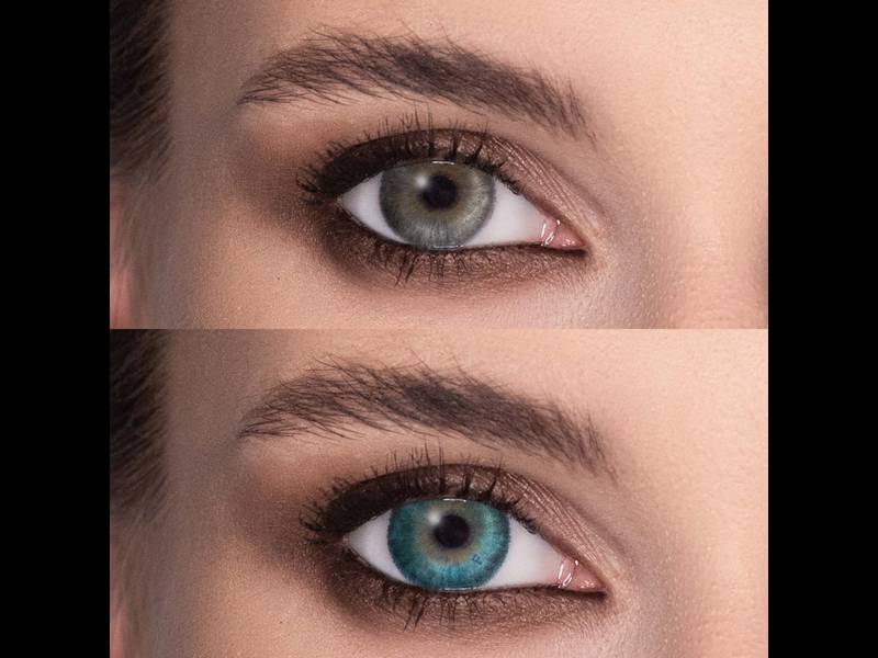 Carribean Aqua FreshLook Dimensions lenses (2 lenses) | Alensa UK